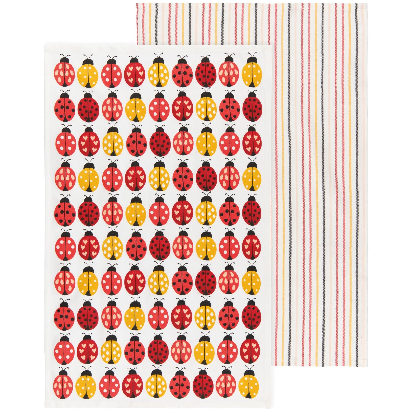 Lady Bugs Tea Towels, Set of 2